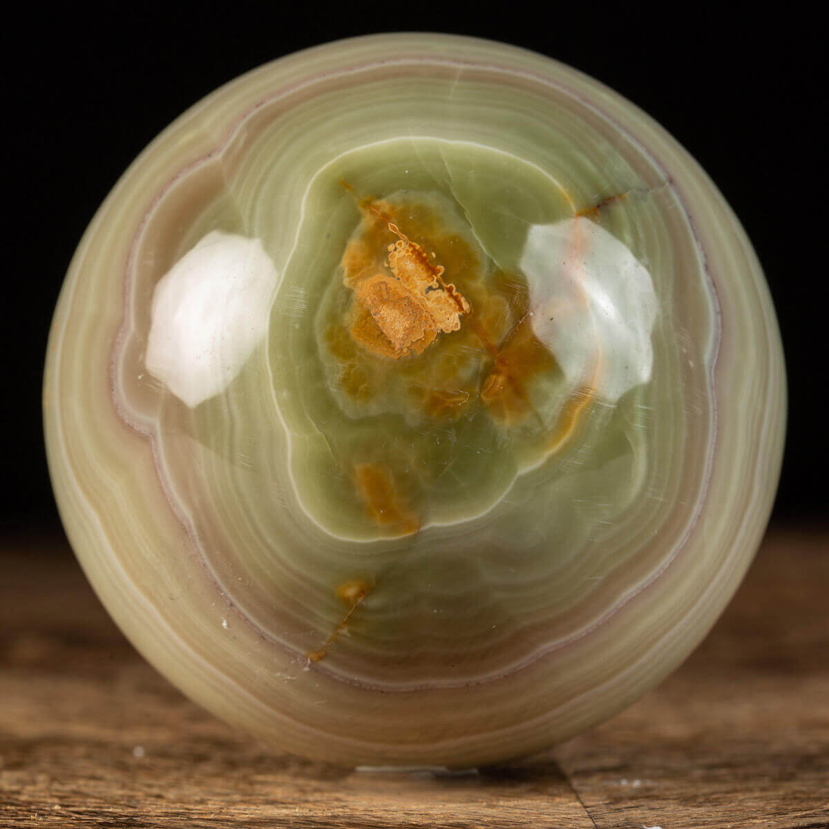 Grüne Onyx-Kugel. - SOV-06